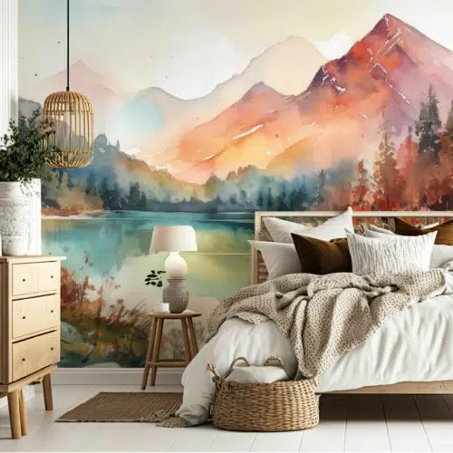 Watercolour Wall Murals | Wallpaper Online Canada