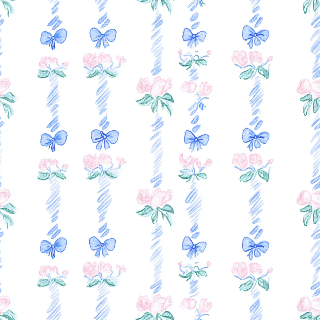 Coquette Ribbon & Rose Wallpaper » Wallpaper Online Canada