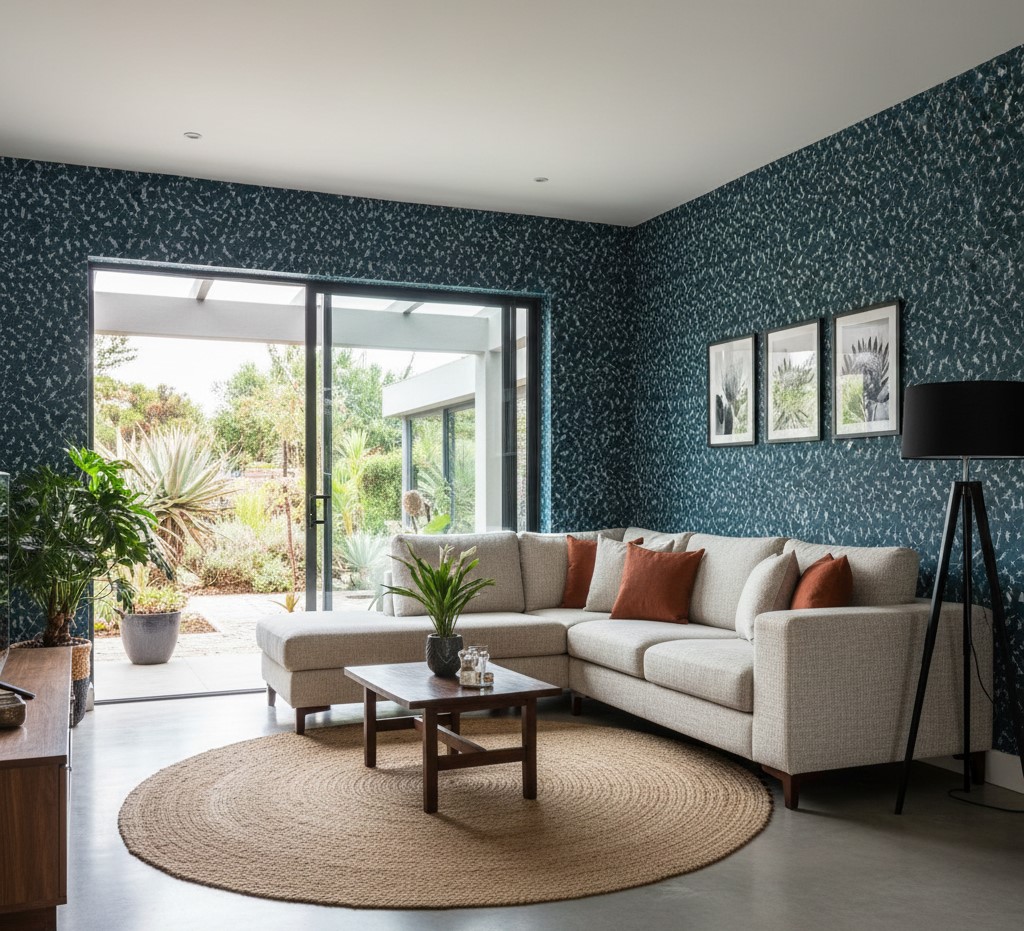 Indigo Frost Texture Wallpaper » Wallpaper Online Canada