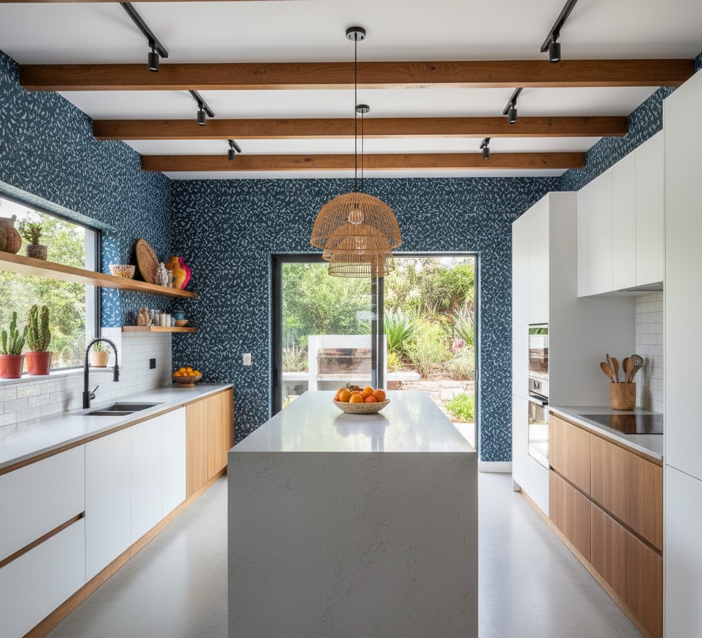 Indigo Frost Texture Wallpaper » Wallpaper Online Canada